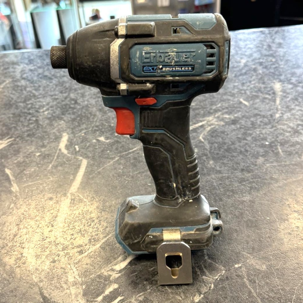 Pre-owned Erbauer EXT 18V Li-ion Brushless Cordless Impact driver EID18 ...